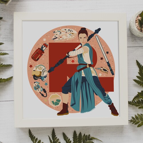 A4 Art Print 'the Star' Star Wars Rey Tarot - Etsy