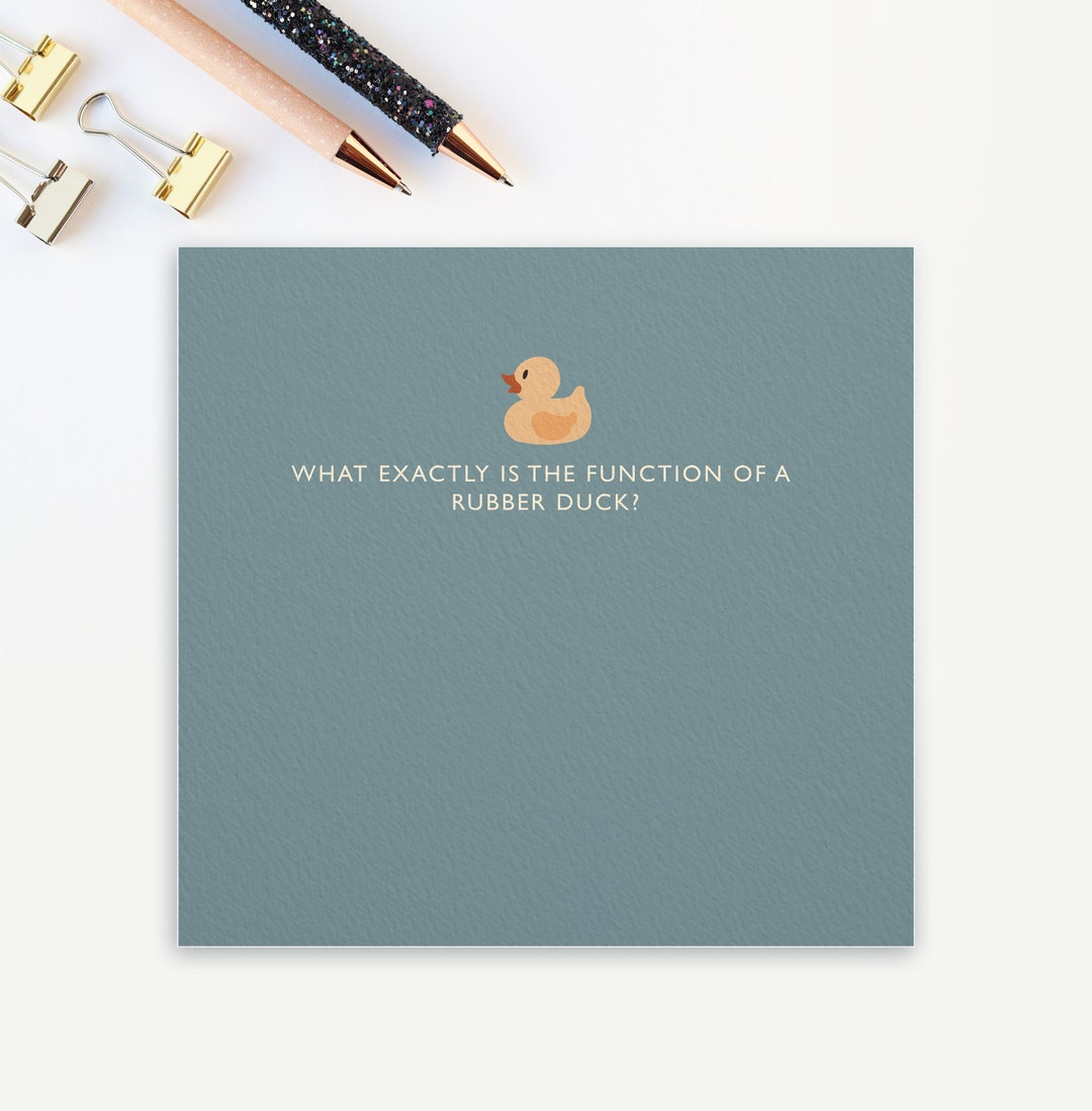 Rubber Duck Card - Etsy