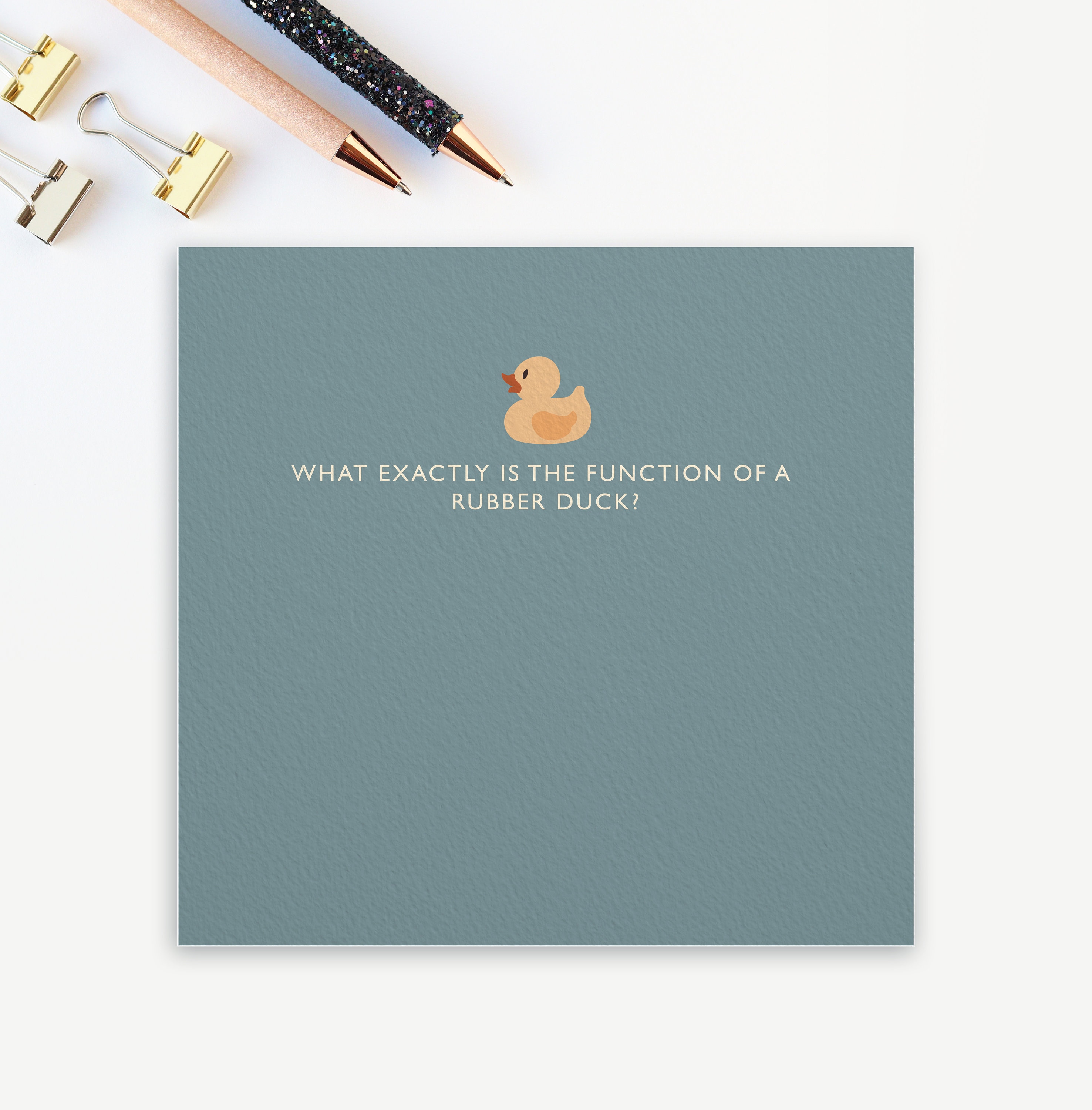 Rubber Duck Card | Etsy