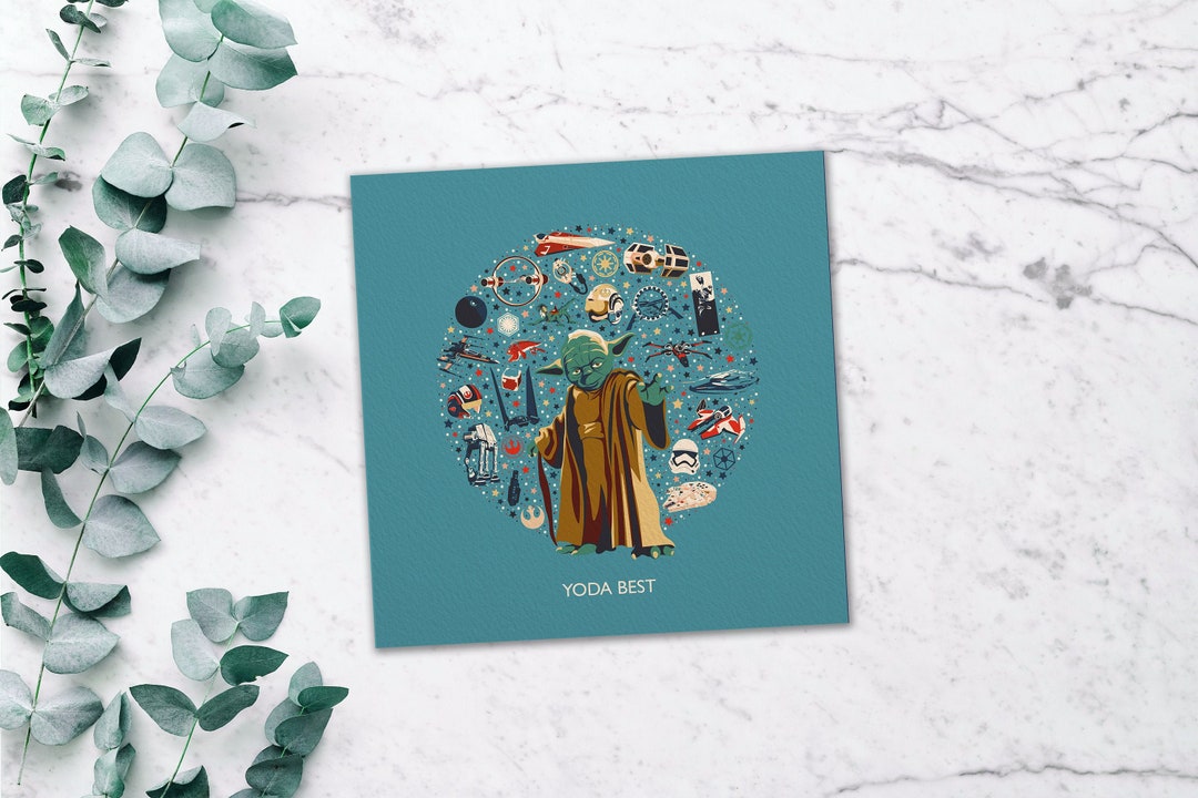 Yoda Best Card - Etsy