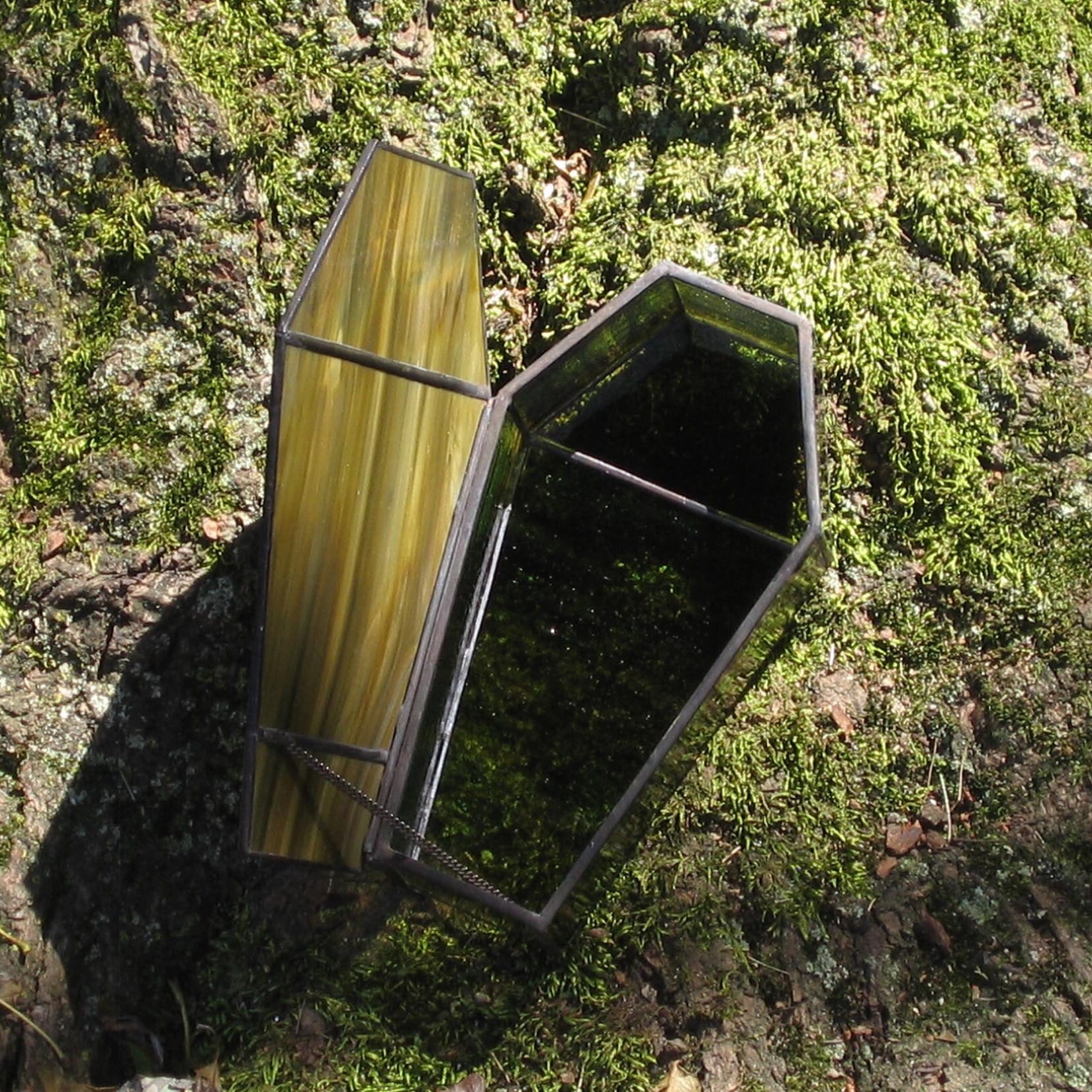 Stained Glass Coffin Jewelry Box - Etsy