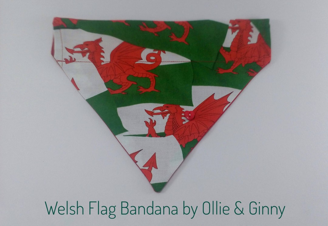 Welsh Flag Dog Bandana. - Etsy