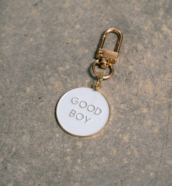 Enamel Dog Tag Laser Engraved Good Boy Custom Pet ID - Etsy