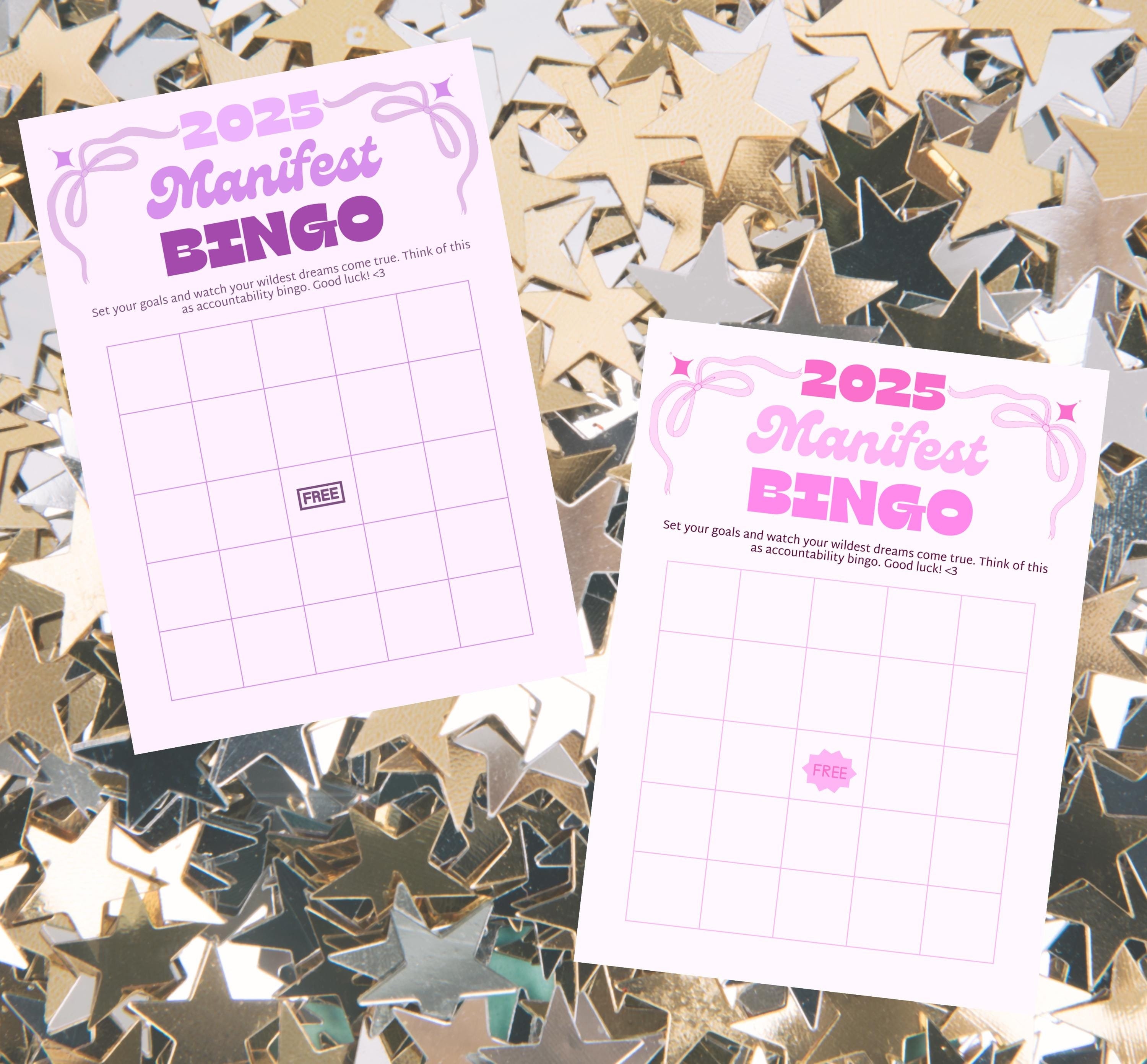 2025 Manifest Bingo Digital Download - Goal Setting Printable | Fun ...