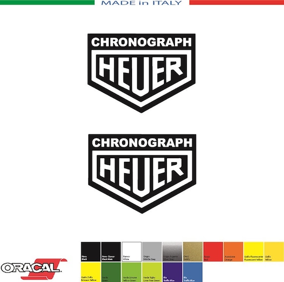 Kit 2 Adesivi CRONOGRAPH HEUER Mm.95xmm.70 TAG Heuer Decals | Etsy