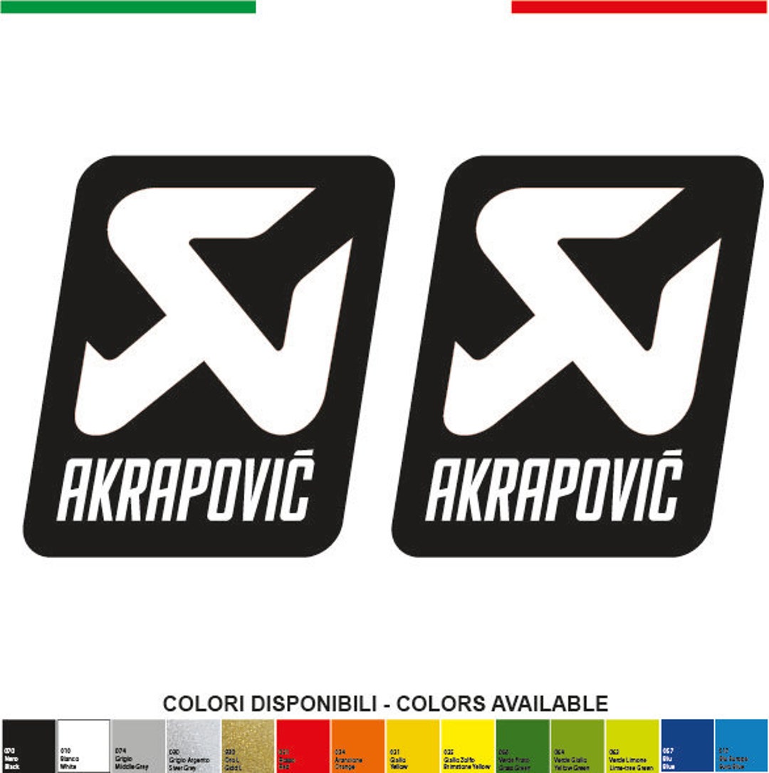 Kit 2 Adesivi AKRAPOVIC 1 mm.50xmm.54 Decals Stickers - Etsy 日本