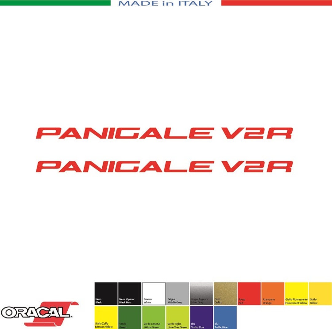 2 DUCATI PANIGALE V2 R Mm.162x Mm.7 Stickers Decals Klebstoffe ...