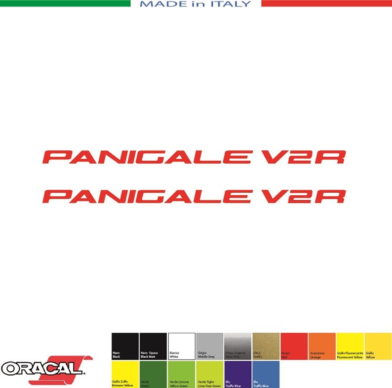 2 DUCATI PANIGALE V2 R Mm.162x Mm.7 Stickers Decals Klebstoffe ...