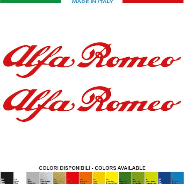 Alfa Romeo Decals - Etsy