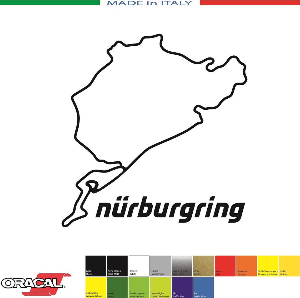 1 NURBURGRING CLASSIC Mm.100xmm.104 Sticker - Decals Stickers Aufkleber ...