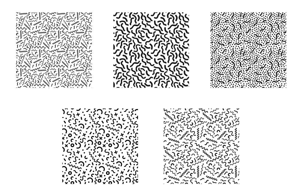 MEMPHIS DIGITAL PAPER: 12" X 12" Memphis Patterns, Scrapbook Patterns ...