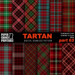 Digital Paper Scottish Tartan Plaid Traditional Pattern - Etsy Australia