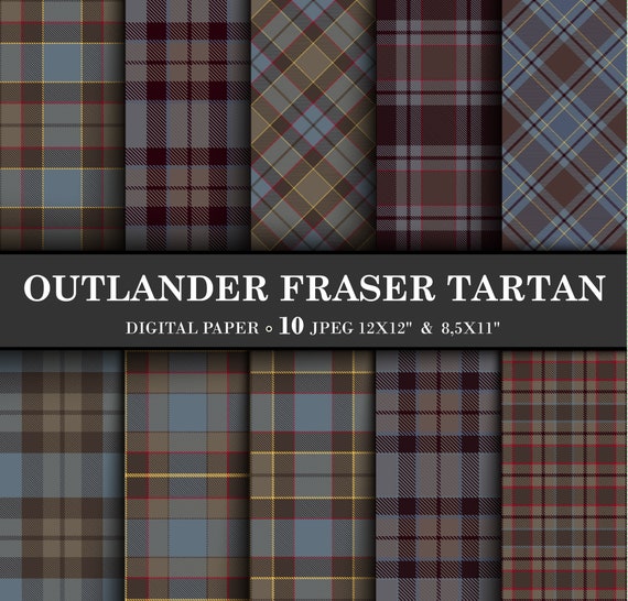 Outlander Fraser Tartan Plaid Digital Wallpaper Seamless | Etsy
