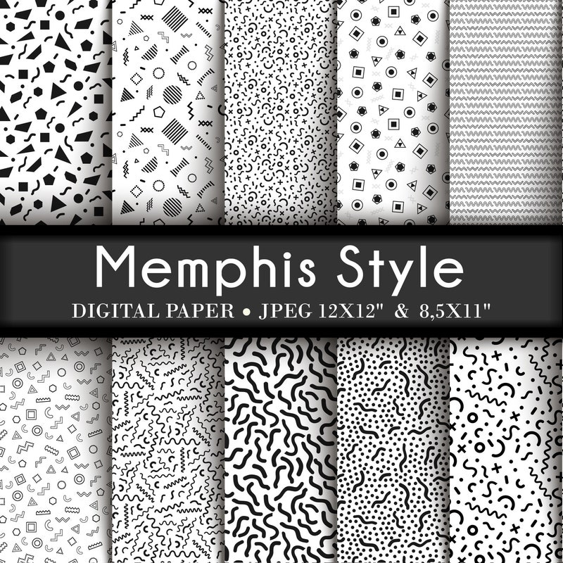 Memphis Style - Etsy