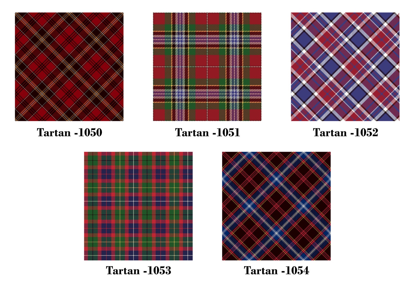 Tartan Digital Paper Clipart. Scottish Plaid, Tartan Clipart. Seamless ...