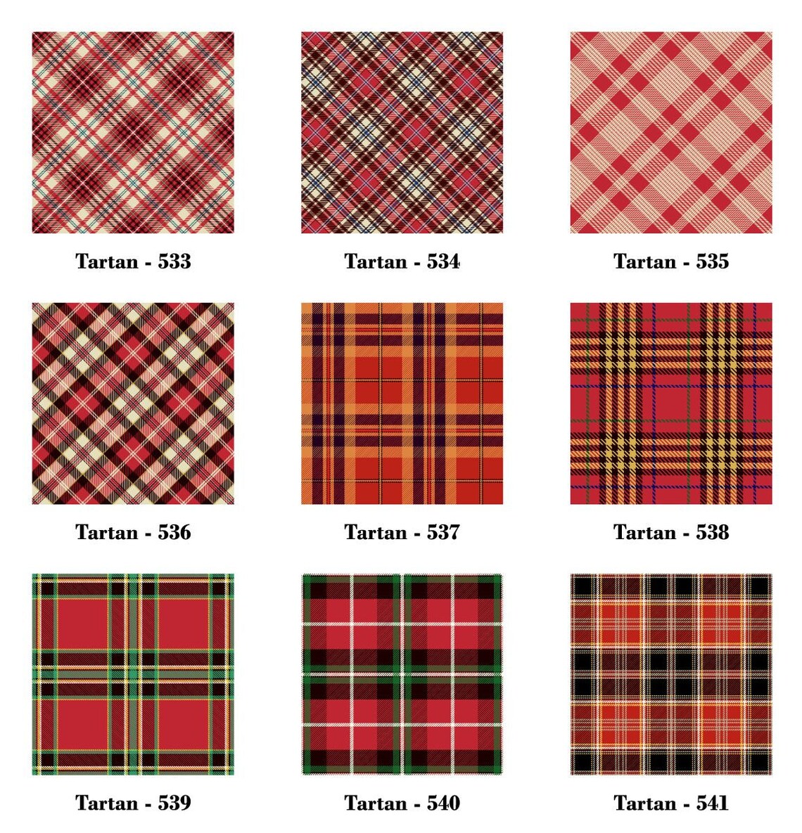 Tartan Digital Paper Clipart. Scottish Plaid, Tartan Clipart. Seamless ...