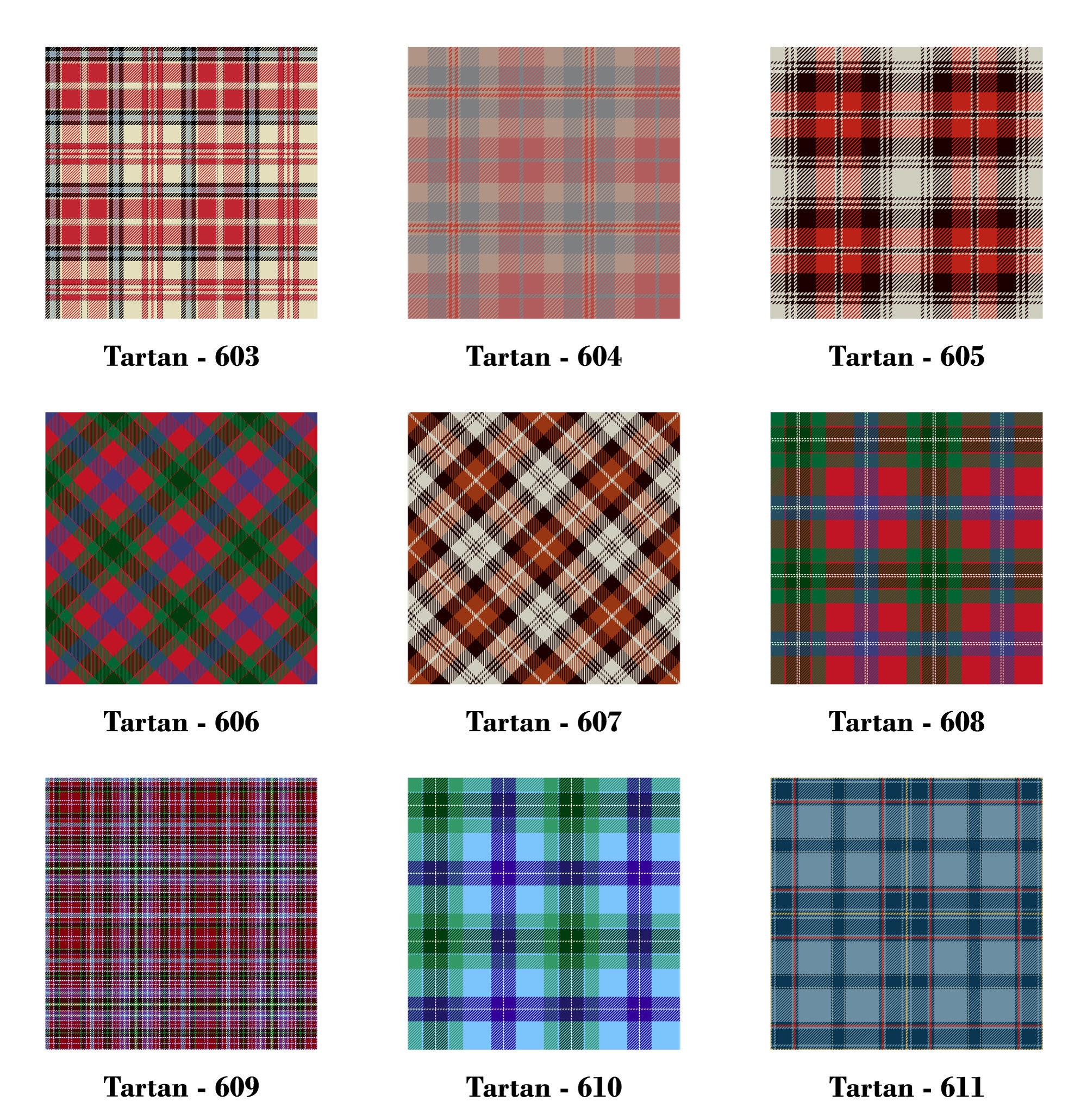 Tartan Digital Paper Clipart. Scottish Plaid, Tartan Clipart. Seamless ...