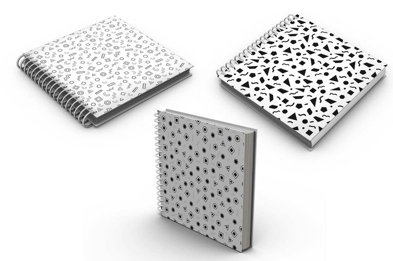 MEMPHIS DIGITAL PAPER: 12" X 12" Memphis Patterns, Scrapbook Patterns ...