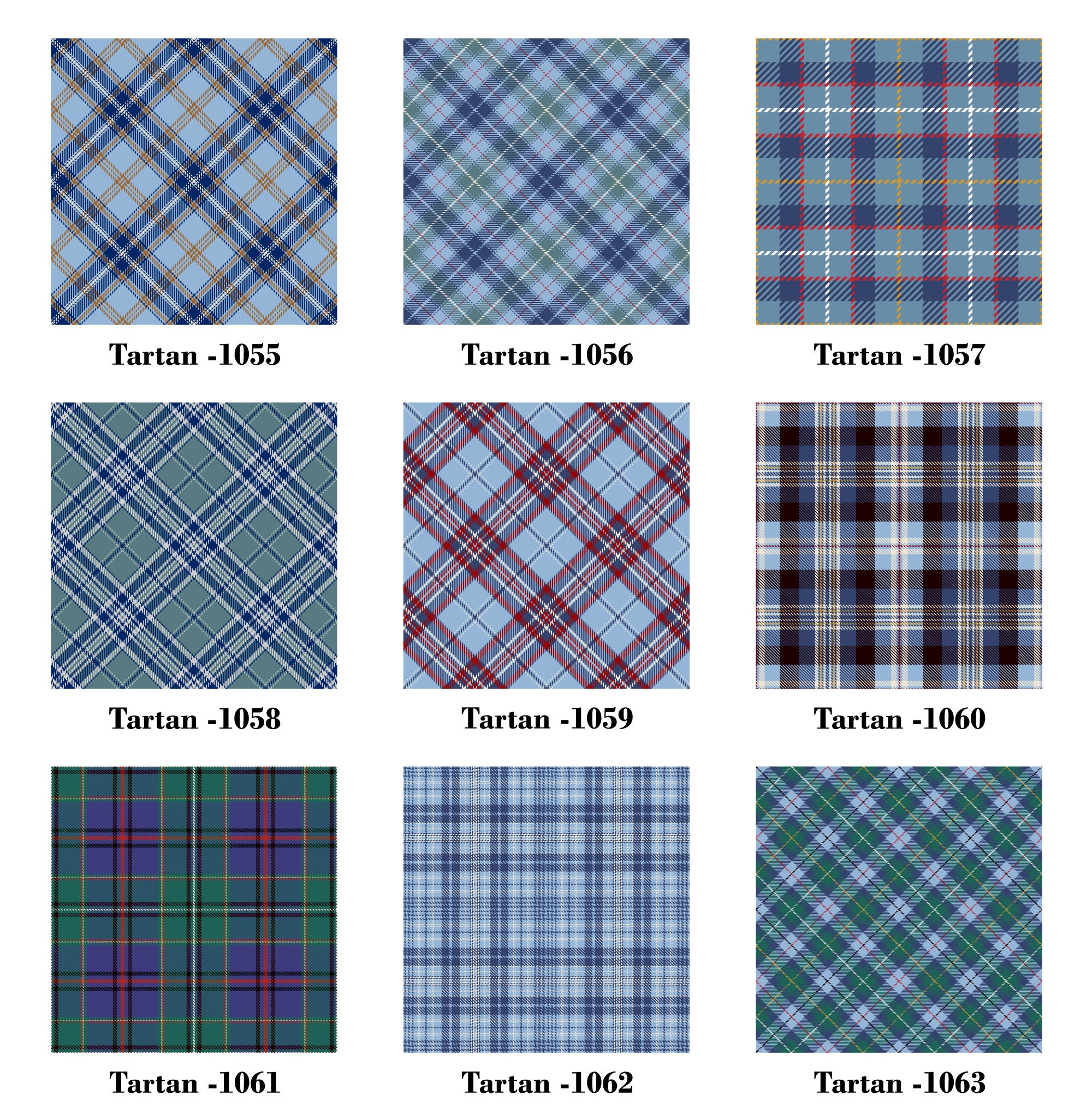 Tartan Digital Paper Clipart. Scottish Plaid, Tartan Clipart. Seamless ...
