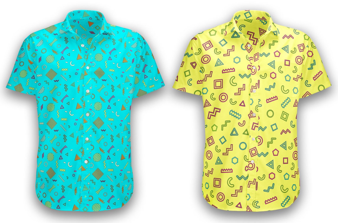 MEMPHIS DIGITAL PAPER: 12" X 12" Memphis Patterns, Scrapbook Patterns ...