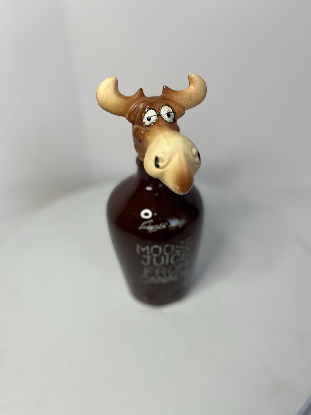 Moose Juice Liquor Decanter Canada Moonshine Jug Hooch Bottle Whiskey ...