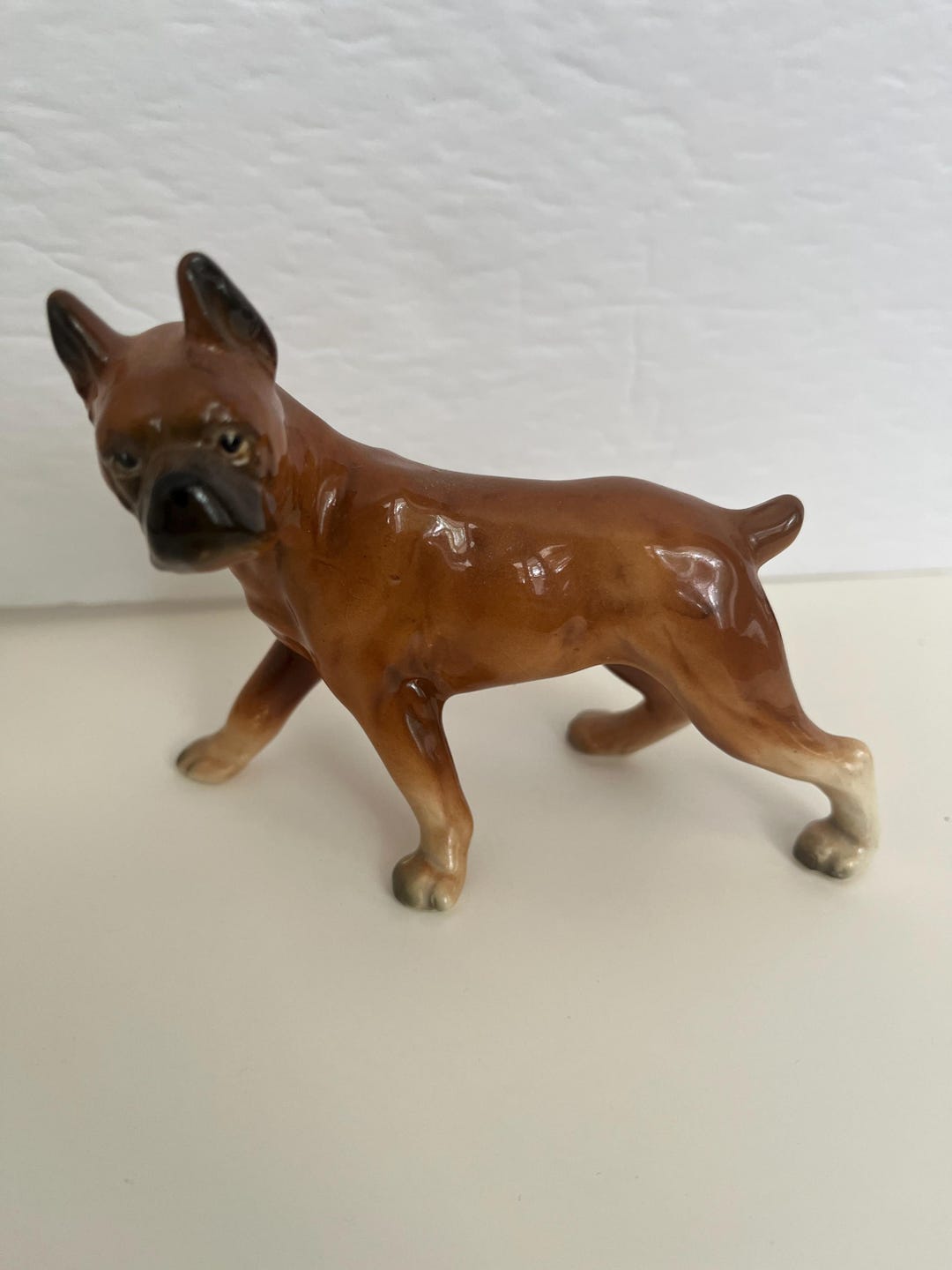 Vintage Boxer Dog Hand Painted Ceramic Figurine 1950's - Etsy