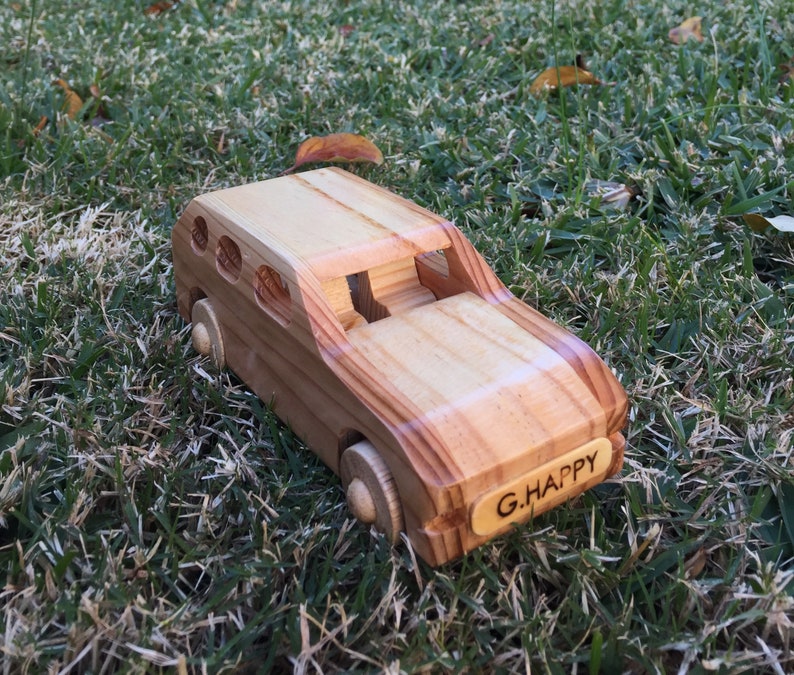 Wooden Car SUV - Eco Friendly, Unpainted, Clear Coated Wooden Craft ...