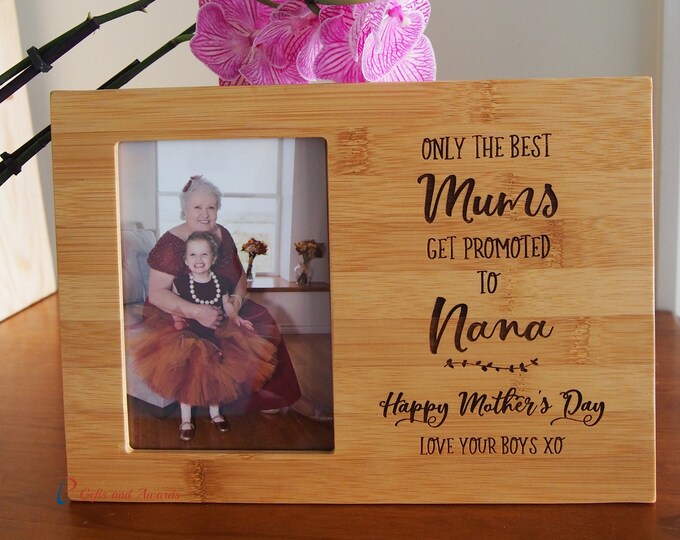 Personalised Mother's Day Frame, Gift for Mum, Nan, Grandma or Nonna ...