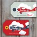 Airplane Tag Red Vintage Airplane Thank You Tag Birthday Party Retro ...