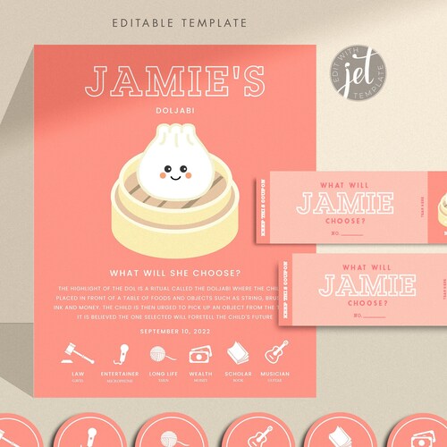 Doljabi Doljanchi Board Blue Traditional Korean First Birthday - Etsy