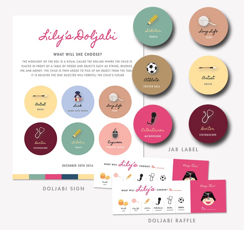 Doljanchi Korean First Birthday Set Kit Custom Korean Dol - Etsy