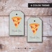 Kawaii Cute Pepperoni Pizza Baby Birthday Favor Tag Doljanchi Boy Girl ...