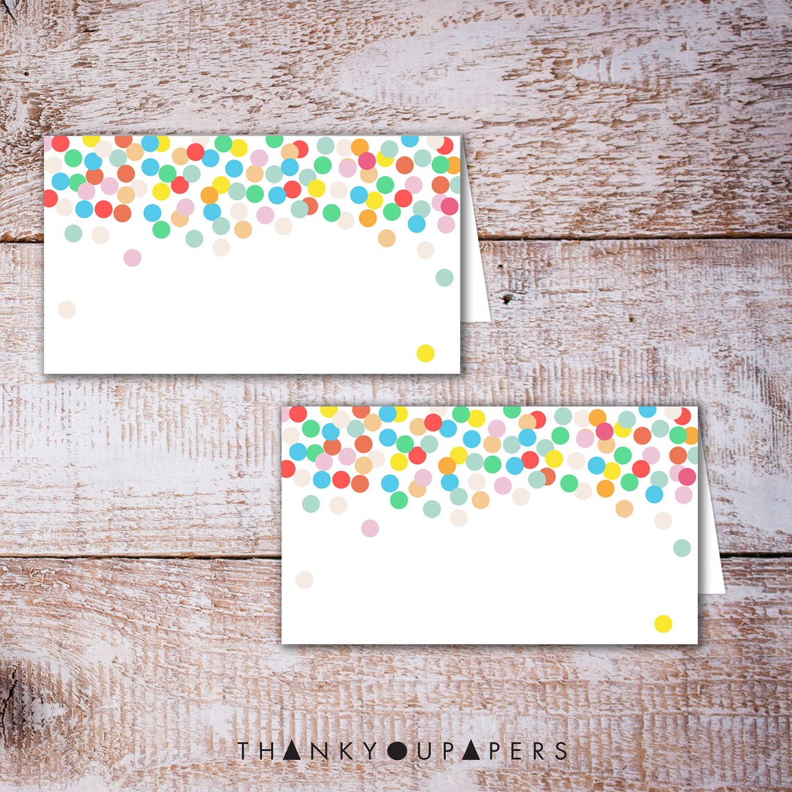 Sprinkle Buffet Cards Name Tent Sprinkle Place Cards Birthday Party ...