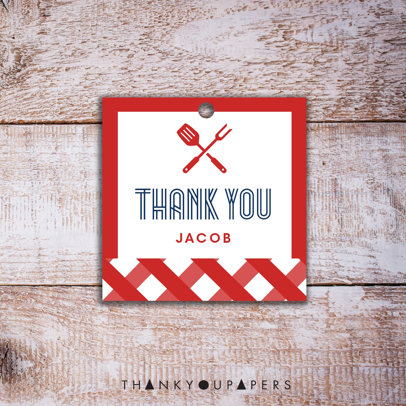 BBQ Party Favor Tags Thank You Tags Bbq Themed Birthday Party - Etsy