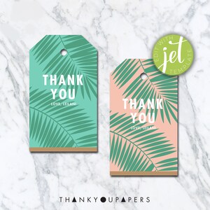 Hawaiian Party Gift Favor Mahalo Tags Birthday Tag First Birthday ...