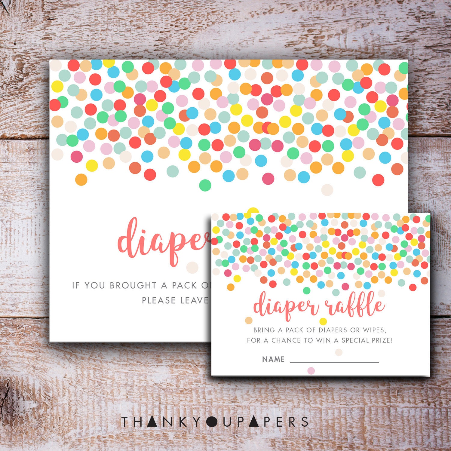 Baby Sprinkle Diaper Raffle Sign, Diaper Raffle Confetti Sprinkle Baby ...