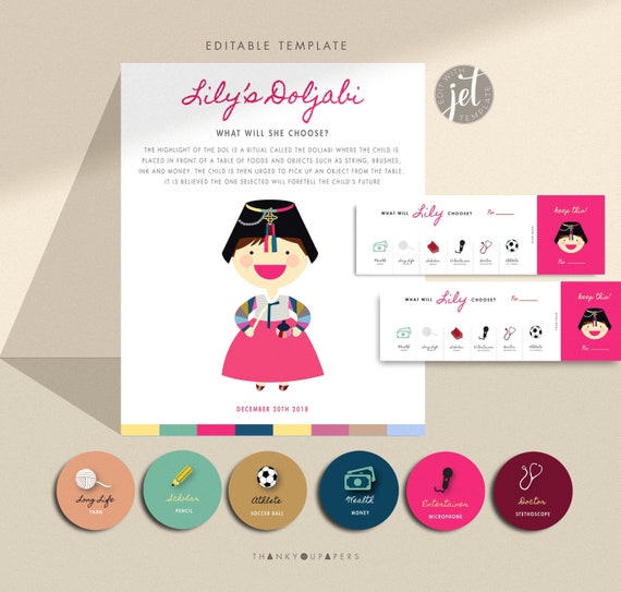 Doljanchi Korean Hanbok Doljabi Girl First Birthday 3 ITEM Set - Etsy ...