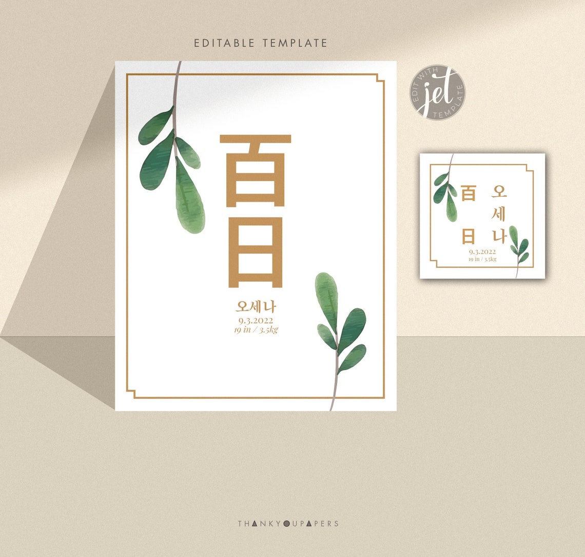 100 Days Korean Bakil 백일 Party Baekil Janchi Korean Baekil - Etsy