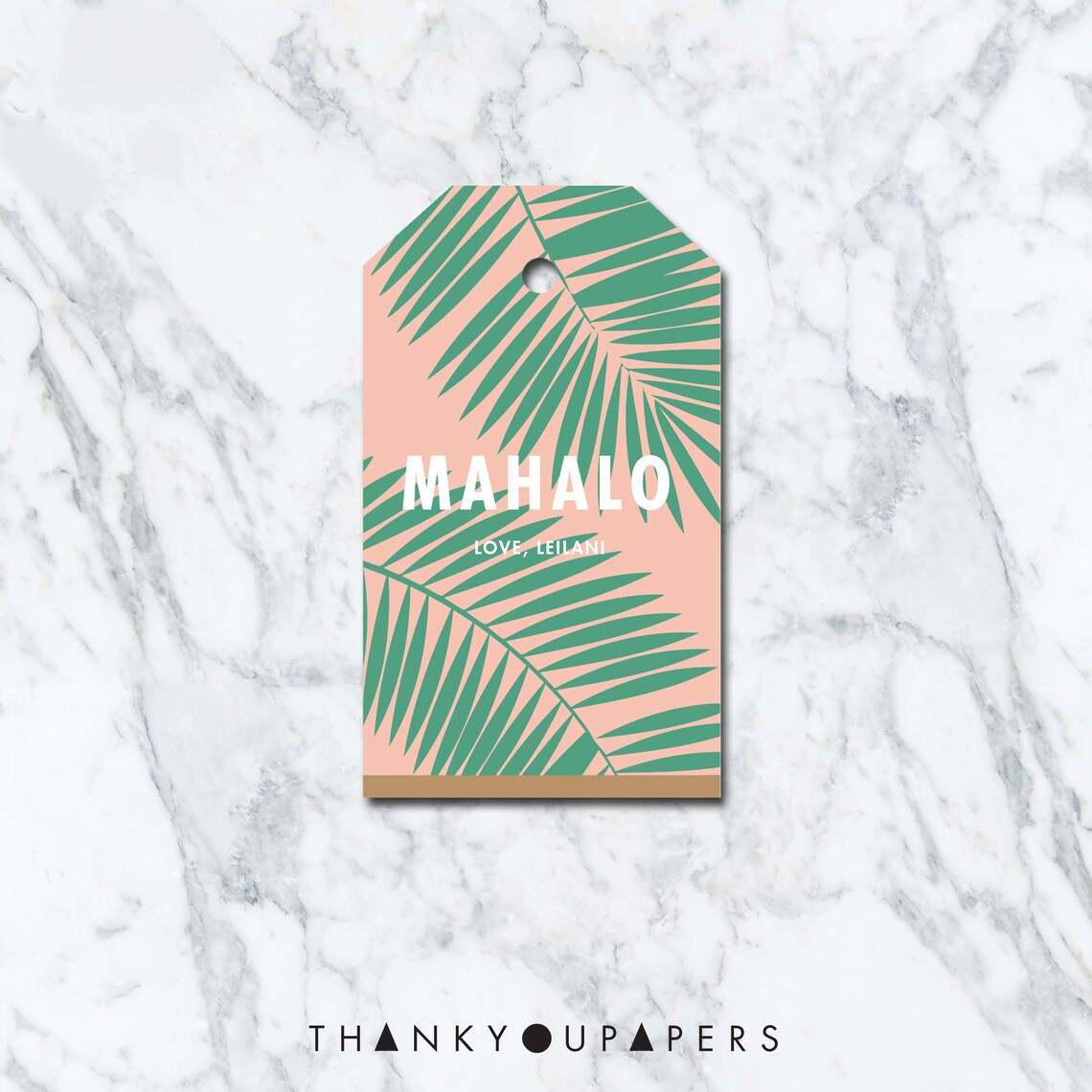 Hawaiian Party Gift Favor Mahalo Tags Birthday Tag First | Etsy