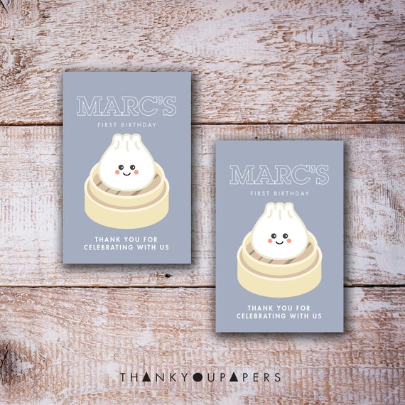 Dumpling Tag Thank you tag Birthday Party favor tags up up | Etsy