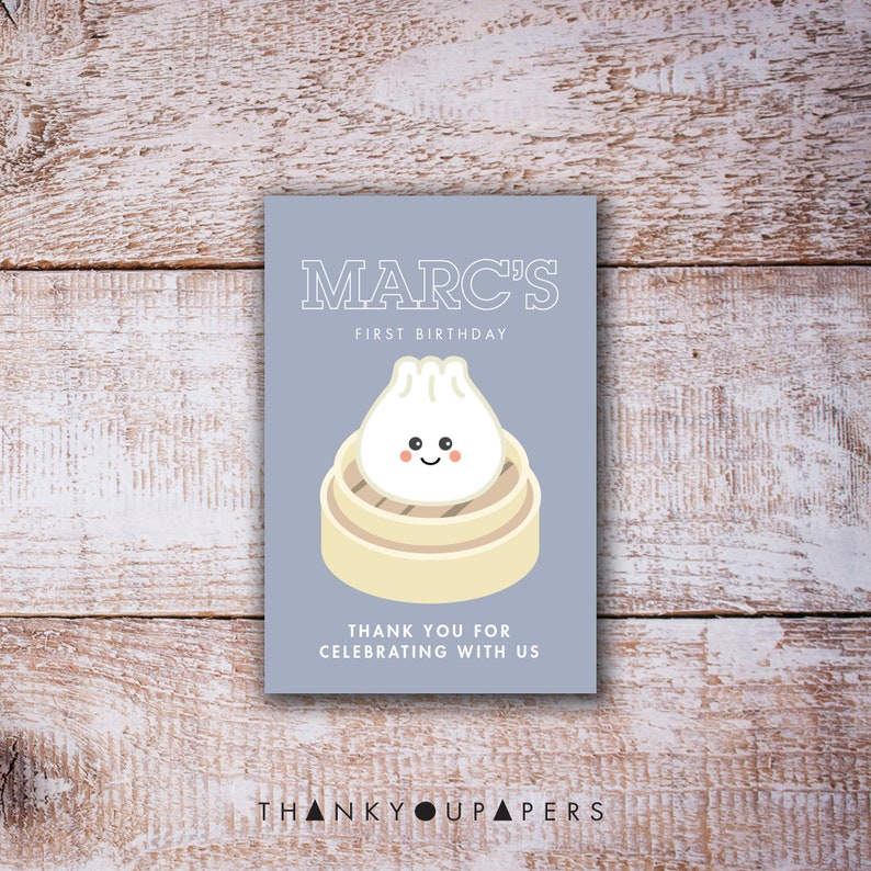 Dumpling Tag Thank you tag Birthday Party favor tags up up | Etsy