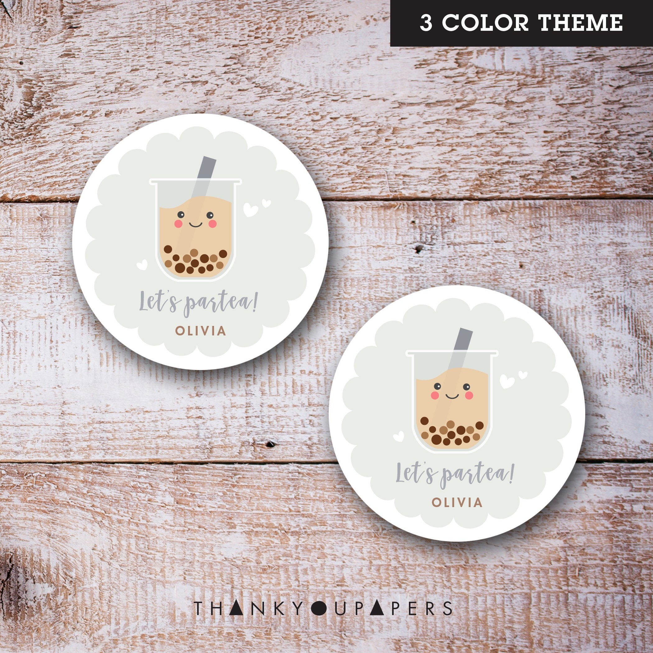 Paper & Party Supplies Boba Bubble Tea Boba Boba Tea Tapioca milk Tea ...