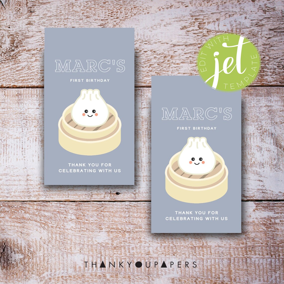 Dumpling Tag Thank You Tag Birthday Party Baby Shower Favor Tags up up ...