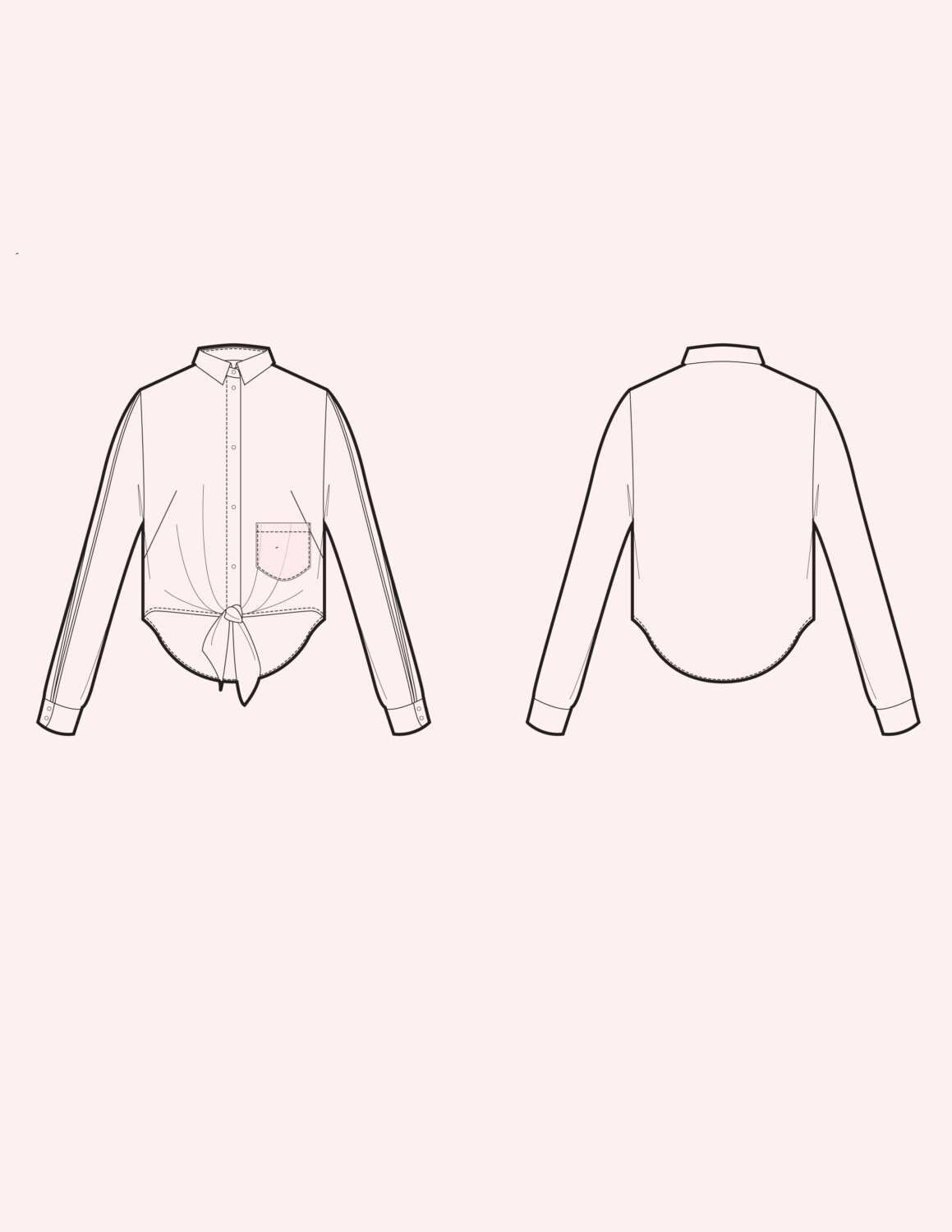 Shirt PDF Sewing Pattern - Etsy