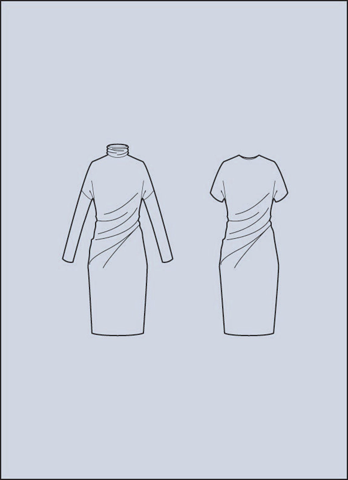 Dress Sewing Pattern T-shirt Dress Pattern T Shirt Knit | Etsy