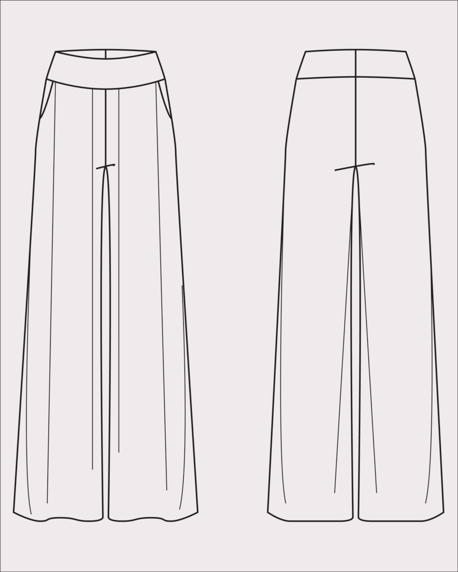 Pants Sewing Pattern Women's Pant Pattern Modern Fashion - Etsy