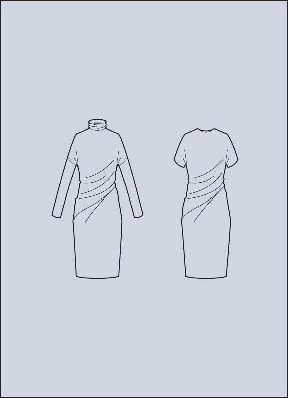 Mildred Knit Dress Pattern a Classic With a Twist Modern Design PDF ...