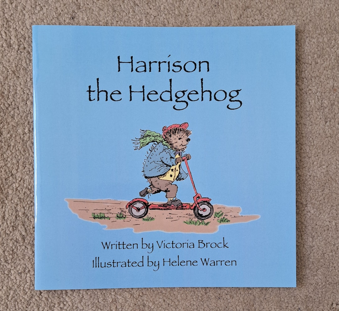 Harrison the Hedgehog Www.victoriabrockauthor.co.uk - Etsy
