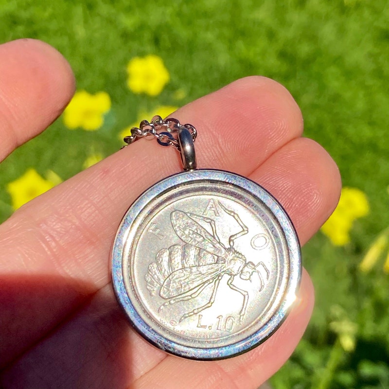 Italy Coin Necklace - Etsy