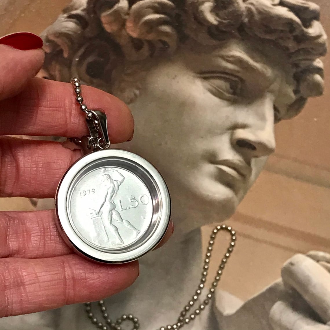 Vintage Italian Coin Locket/coin Lovers Gift/italian - Etsy
